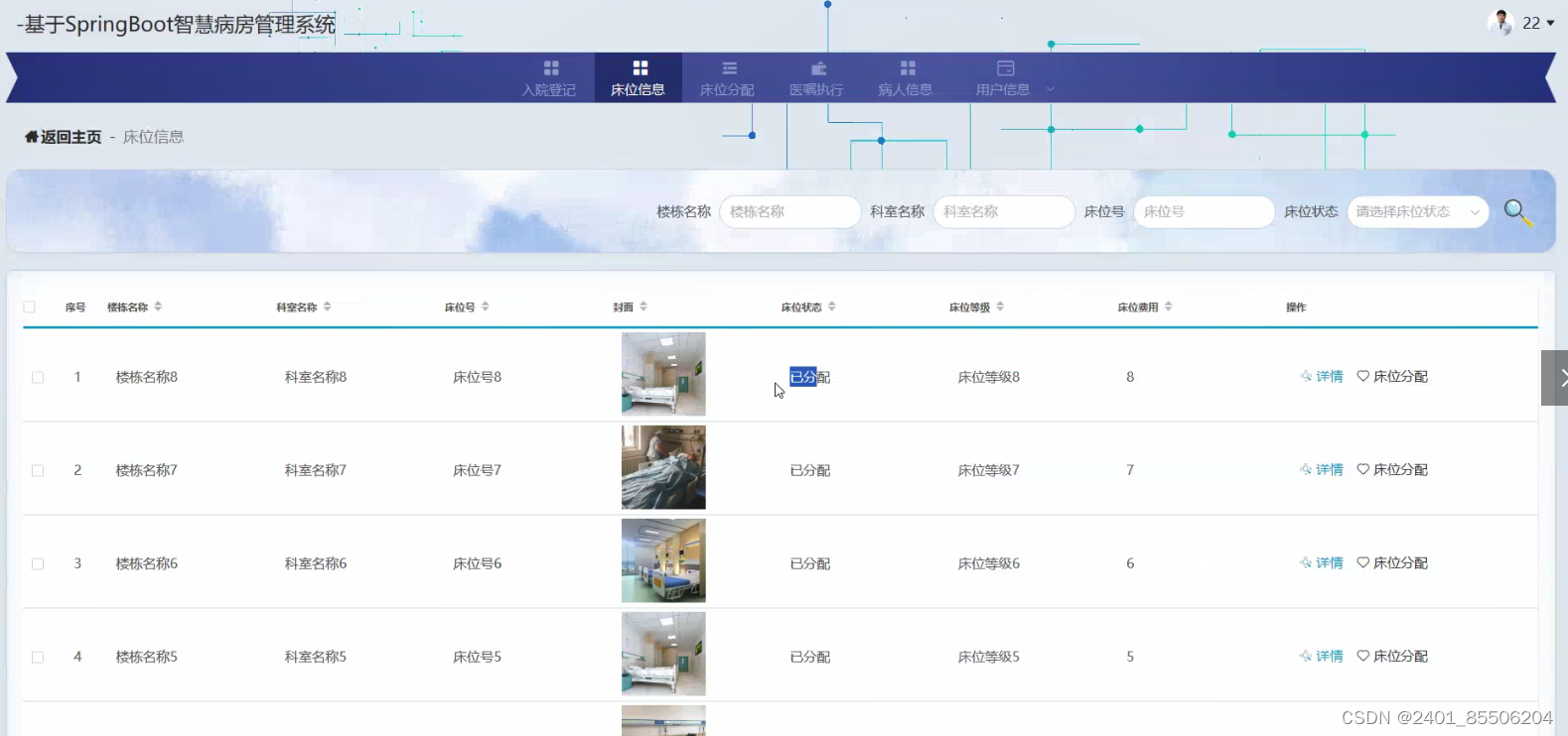 计算机毕业设计之基于springboot智慧病房管理系统基于springboot的智慧病房管理系统 Csdn博客