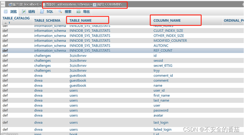 SQL注入--详解information_schema数据库在SQL注入中的作用（以dvwa靶场为例）_schemata在sql-CSDN博客