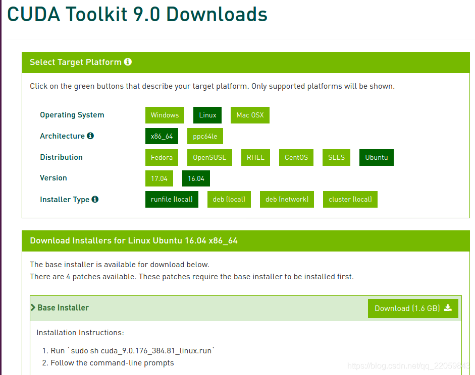 ubuntu 16.04下安装pytorch配置caffe2（cuda 9.0+cudnn 7.6）_pytorch环境下怎么安装caffe-CSDN博客
