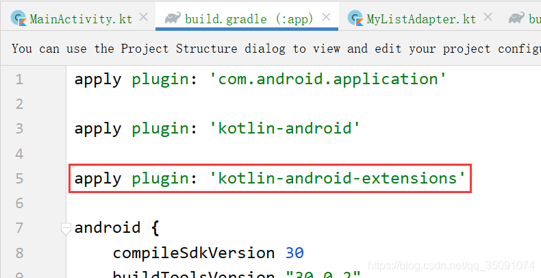 Android Studio 4.2.2 Kotlin的import kotlinx.android.synthetic.main ...