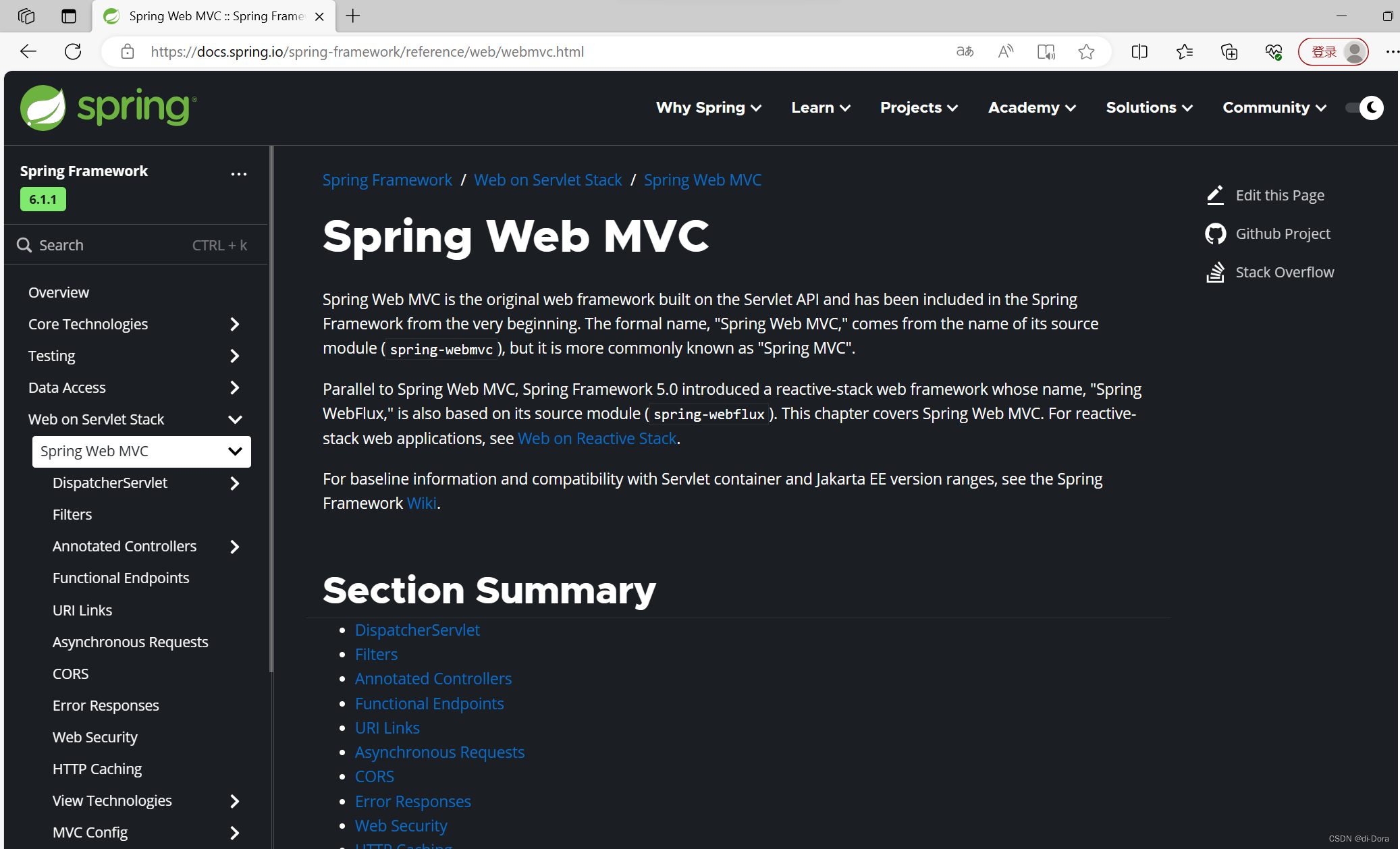 Javaee进阶（3）spring Web Mvc入门（mvc 定义、什么是spring Mvc？学习spring Mvc项目准备、建立连接 