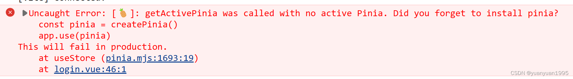 【Pinia】常见报错和使用方式_pinia报错-CSDN博客