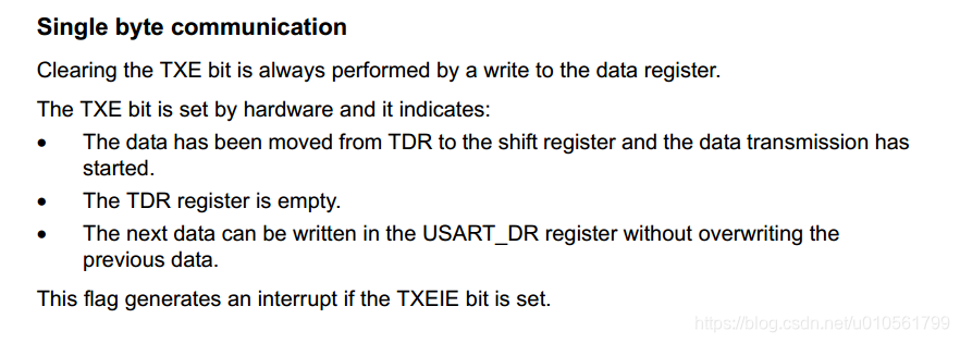 STM32的USART发送中断标志位USART_IT_TXE和USART_IT_TC_stm32 串口发送完成中断标志位-CSDN博客