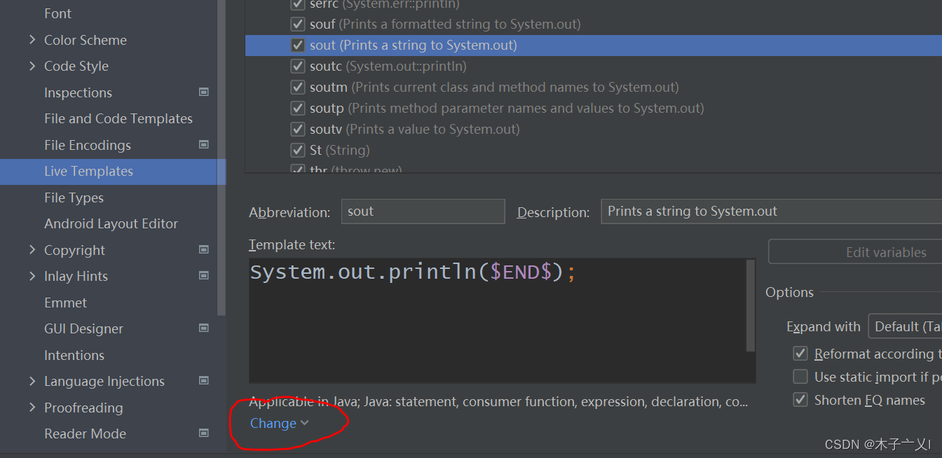 idea中sout无法快捷补全输出解决_idea输入sout没有输出语句-CSDN博客