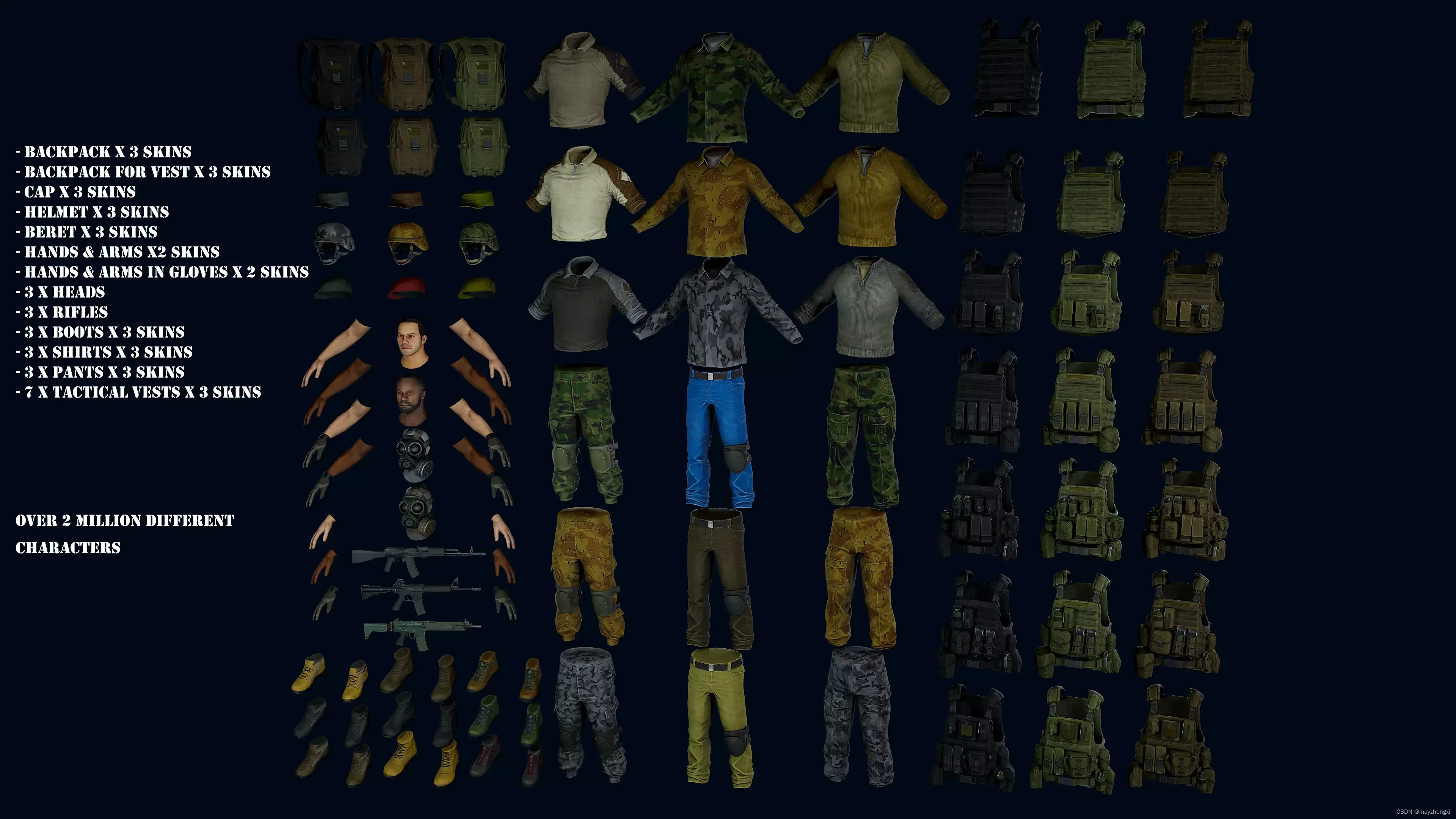 Modular military character_unity modular military character 2-CSDN博客