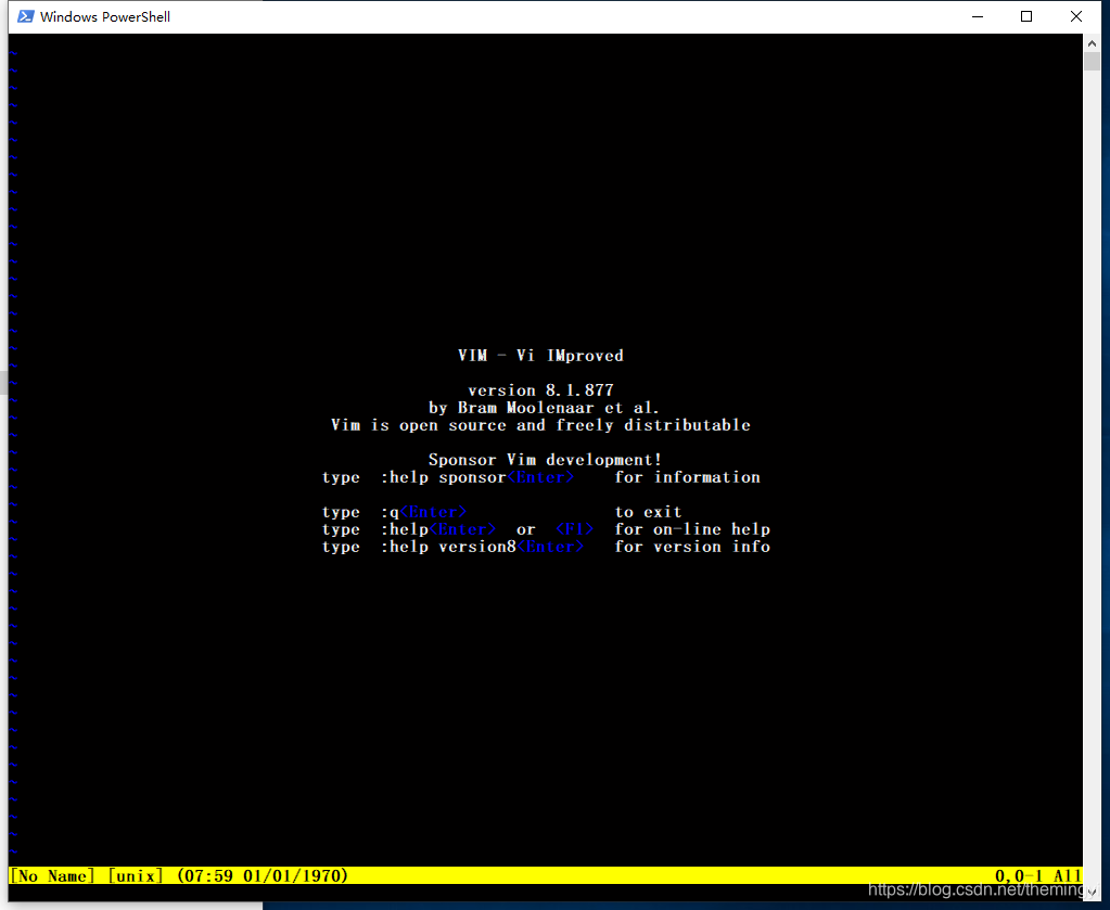 Powershell中使用Vim_powershell 无法使用 vim-CSDN博客