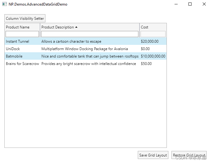 Avalonia DataGrid——来自NP.Avalonia.Visuals包的高级功能-CSDN博客
