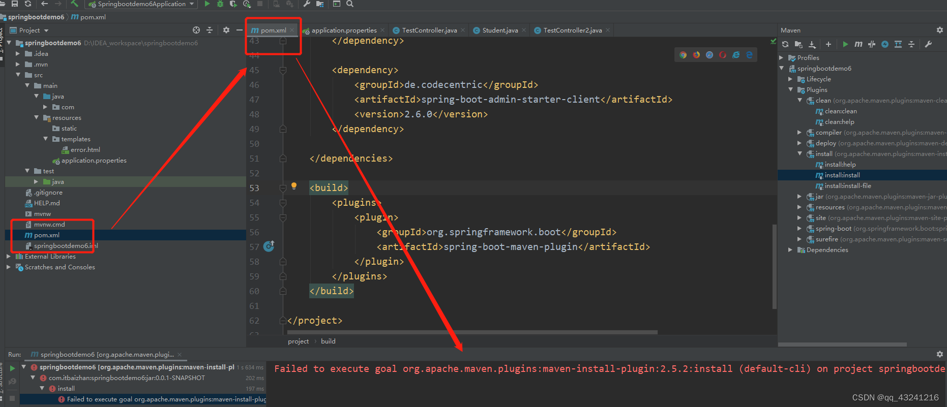 springboot框架打包程序报错_the packaging plugin for this project did not assi-CSDN博客