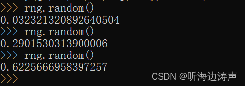python：用numpy.random中的随机数生成器取样_python rng-CSDN博客