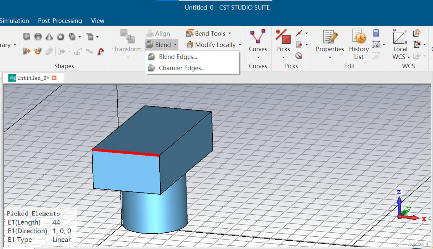 CST2018学习笔记：四、模型的Belnd修边、切割和布尔运算_cst中如何切割一个模型-CSDN博客