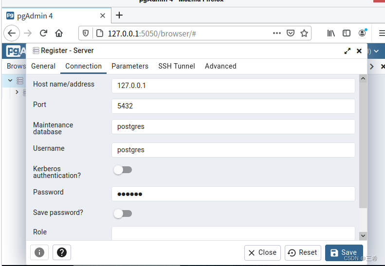 银河麒麟服务器ky10 sp3 x86 pgadmin使用_127.0.0.1:5050-CSDN博客