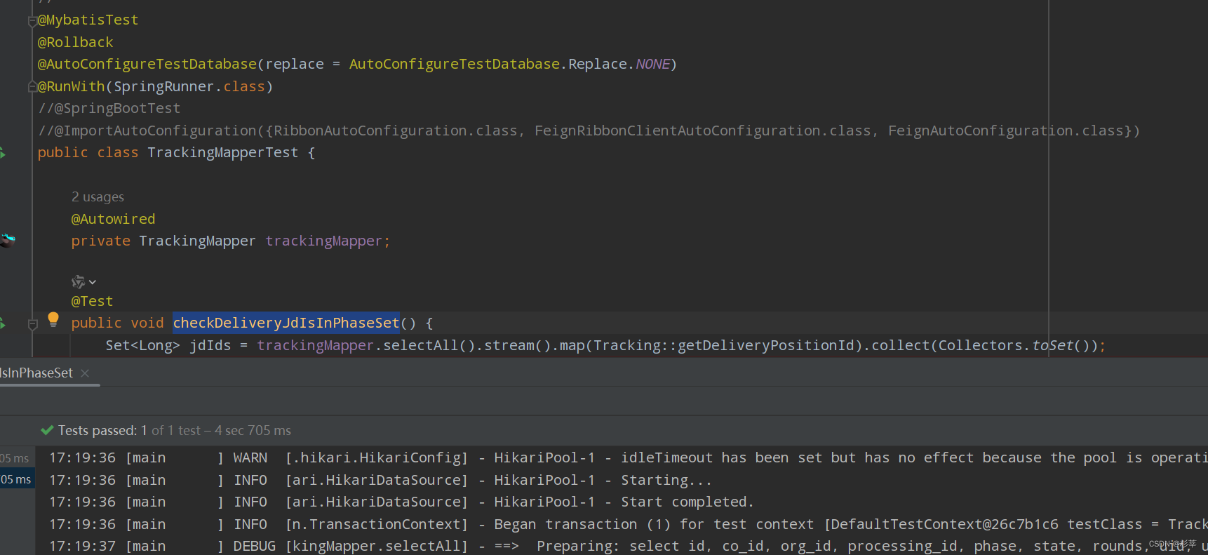 单元测试时只测试Mybatis出现FeignContext找不到_no qualifying bean of type 'org.springframework.cl-CSDN博客