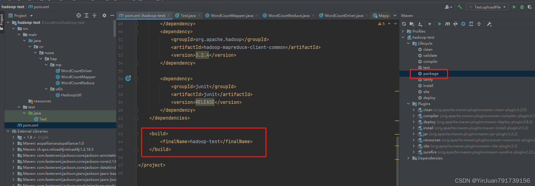 Hadoop系列四（hadoop Mapreduce 代码本地测试集群测试）mapreduce本地化测试 Csdn博客 