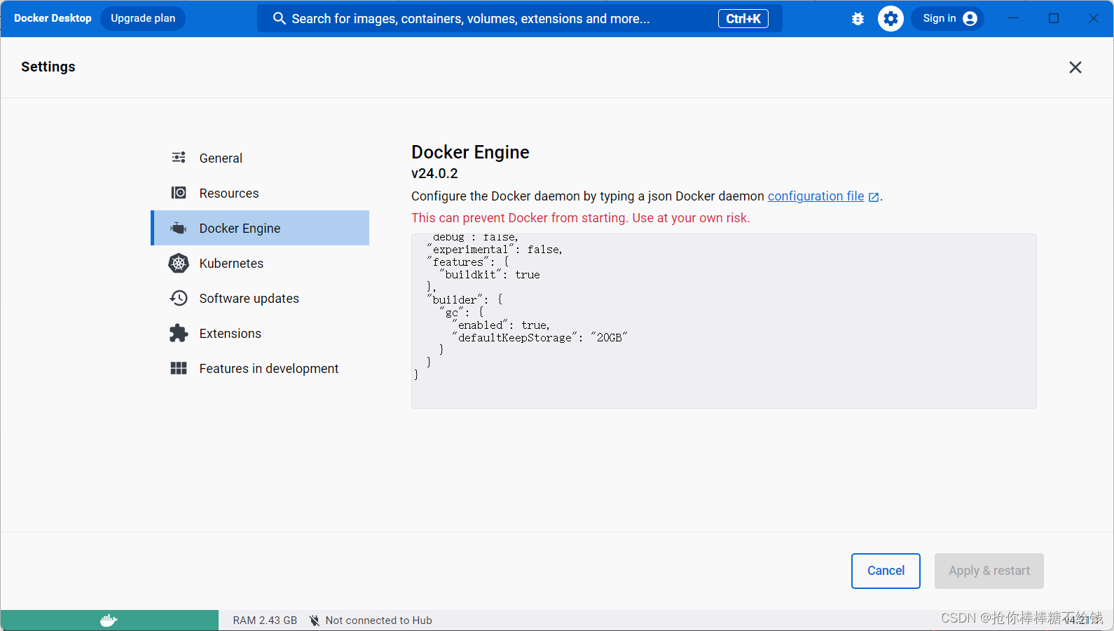 windows安装docker_docker windows设置docker engine-CSDN博客