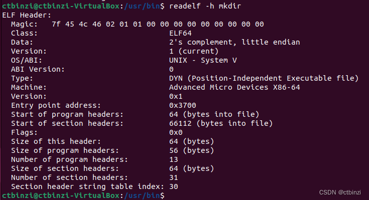 Linux（类Unix）系统可执行程序ELF文件格式详解_linux elf-CSDN博客