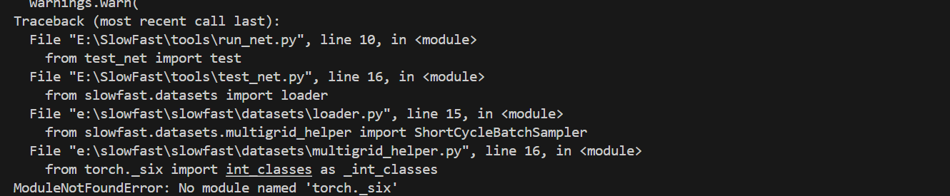 SlowFast环境安装爬坑记录_slowfastkeyerror: 'non-existent config key: kineti-CSDN博客