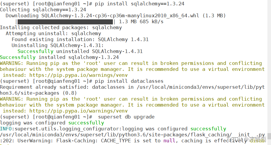 安装superset报错ImportError: cannot import name ‘_ColumnEntity‘ from ‘sqlalchemy.orm.query ...