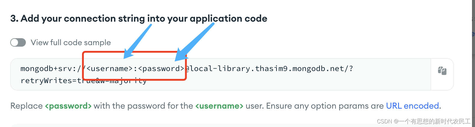 使用node连接mongodb云数据库遇到的问题mongoservererror Bad Auth Authentication Failed Csdn博客