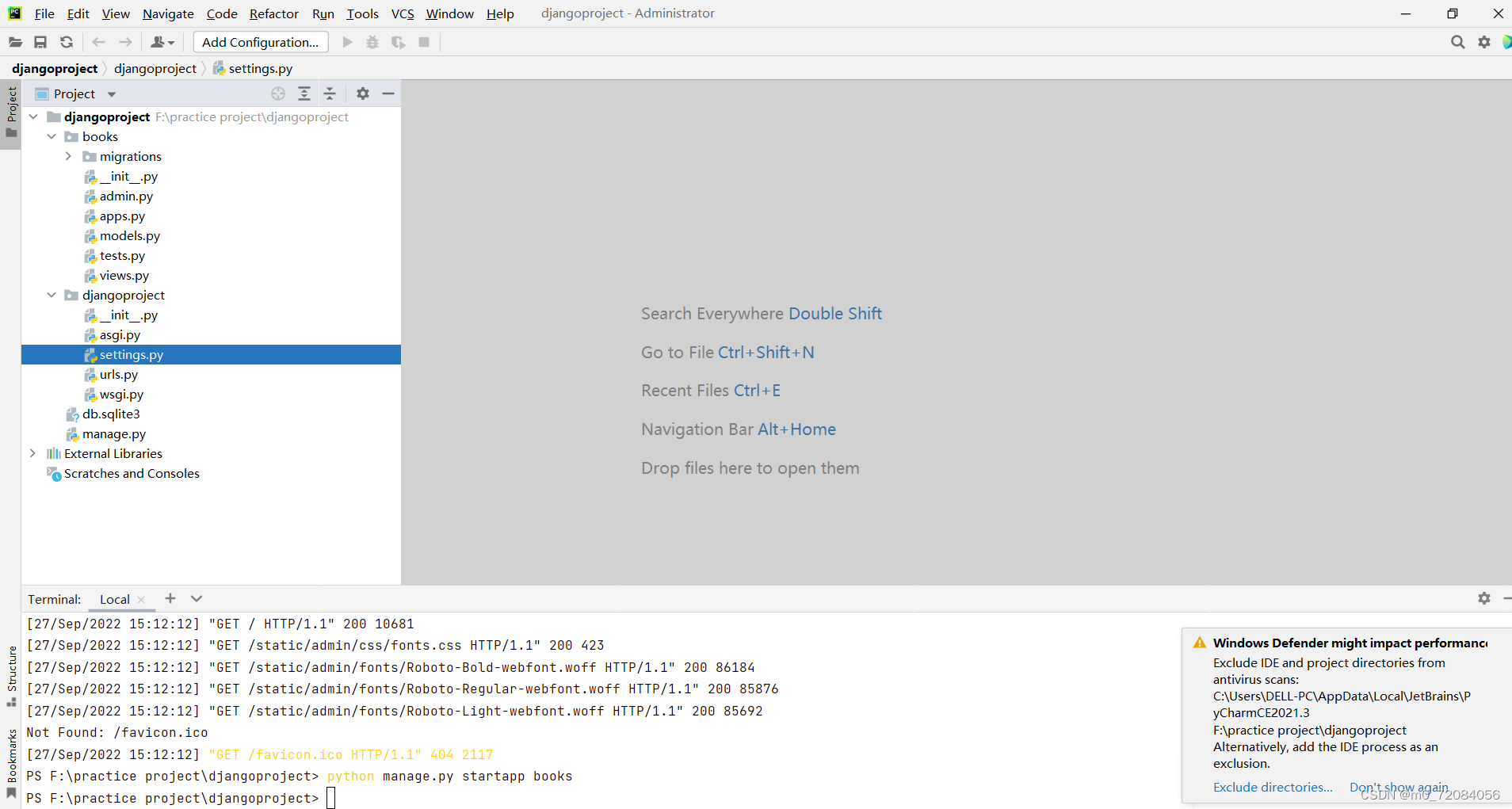 社区版PyCharm安装并创建Django项目_社区版pycharm创建django-CSDN博客
