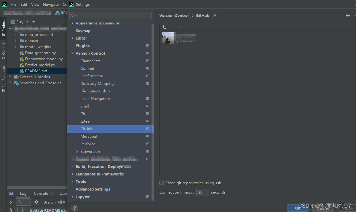 Pycharm与Github联用细碎点摘录_pycharm gitlab token-CSDN博客