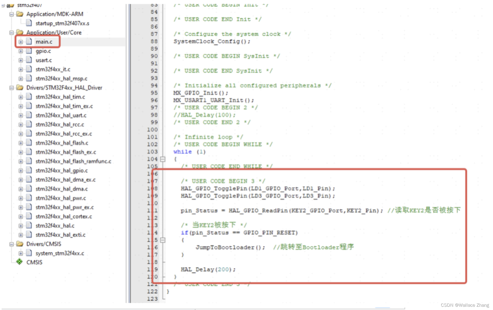 IAP-Bootloader | 基于STM32F407+STM32CubeMX - 通过按钮实现Bootloader程序与APP程序互相切换_stm32f407 bootloader-CSDN博客