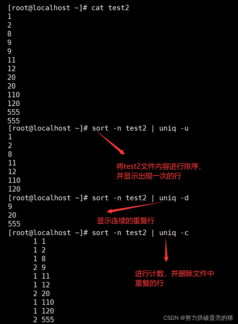 经典命令--sort、uniq、tr、cut等_uniq工具-CSDN博客