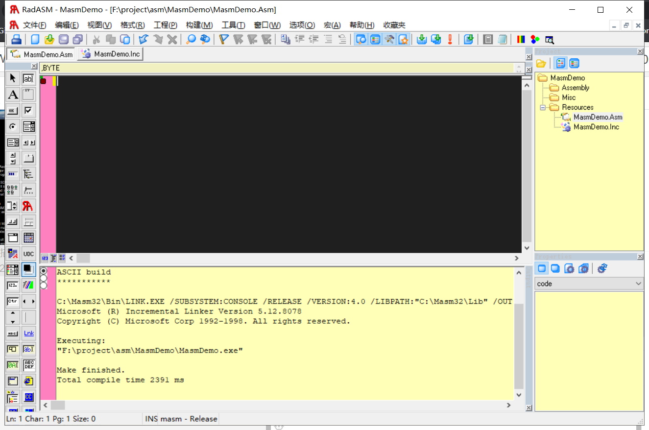Win32汇编开篇、Hello World_masm编写helloworld-CSDN博客