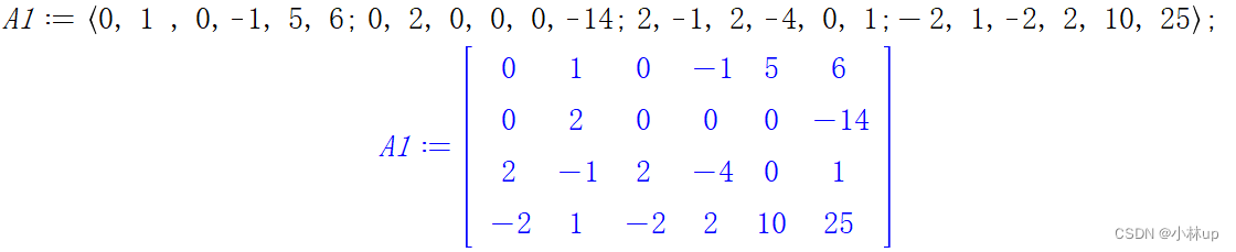 Maple矩阵输入方法详解-CSDN博客