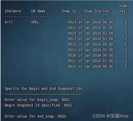 Oracle AWR报告的生成和解读-CSDN博客