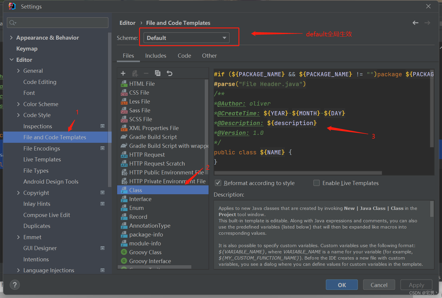 idea方法类注释模板及Wrong tag ‘Description‘解决方法_wrong tag 'description-CSDN博客