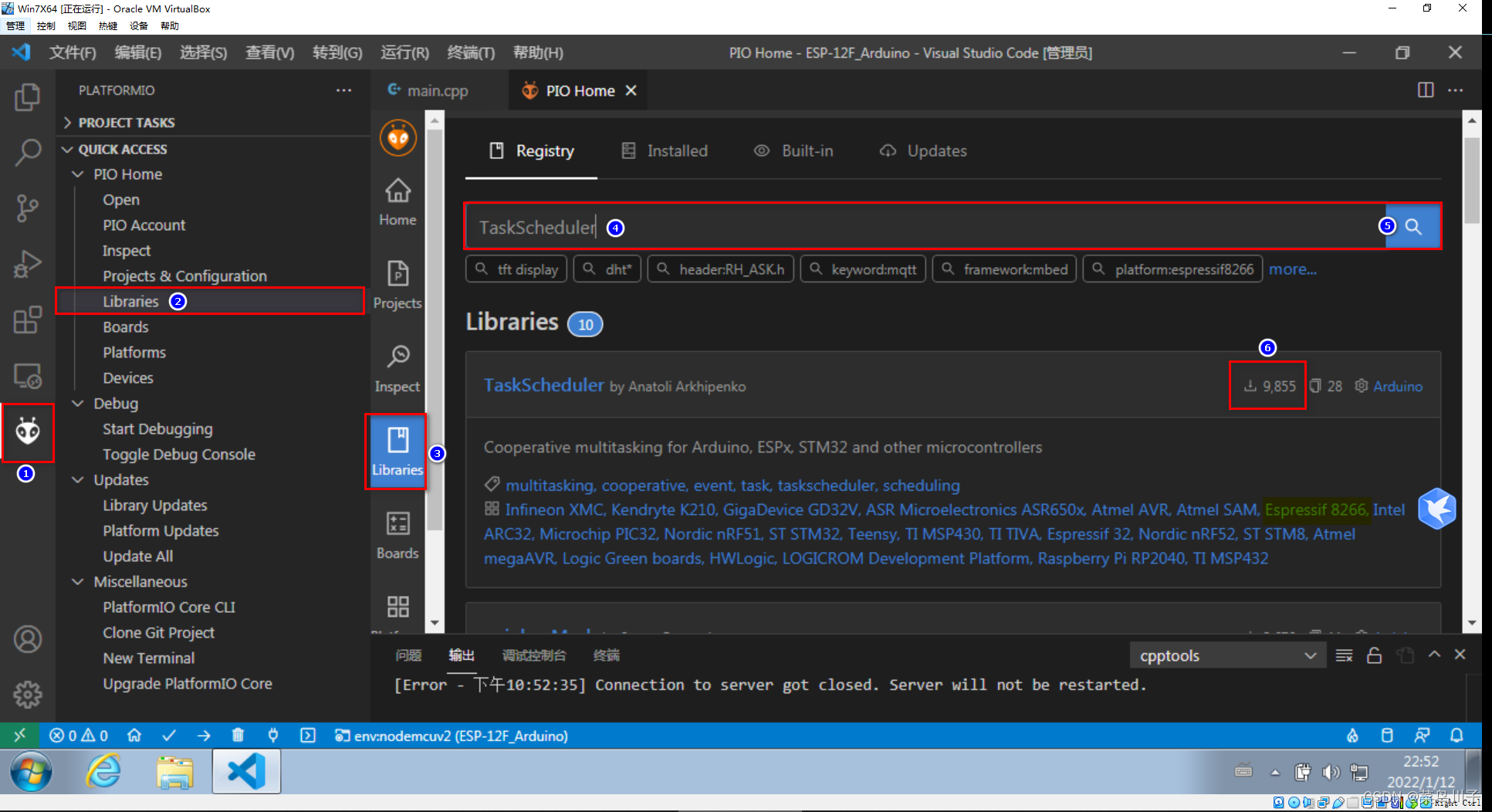 PlatformIO使用Arduino[Task Scheduler]库（ESP8266）_arduino taskscheduler-CSDN博客