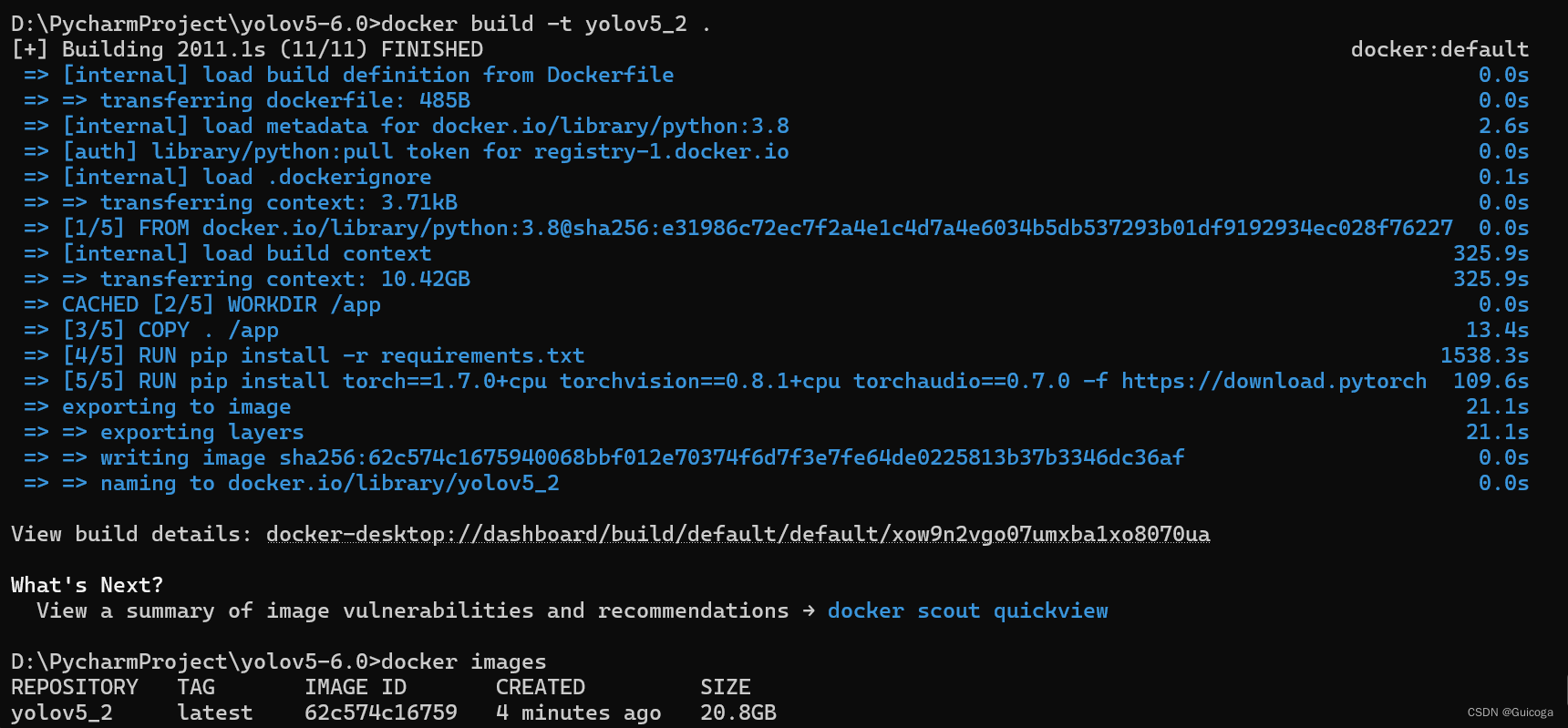 本地（Windows）Yolov5项目使用docker部署至远程服务器Linux_yolo部署到服务器-CSDN博客