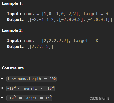 454. 4Sum II 383. Ransom Note 15. 3Sum 18. 4Sum-CSDN博客