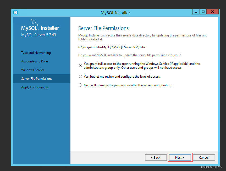 Mysql5.7.43下载及安装教程_mysql5.7.43安装教程-CSDN博客
