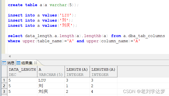 达梦8 LENGTH_IN_CHAR（按字符计算长度）选项的作用_达梦 length-CSDN博客