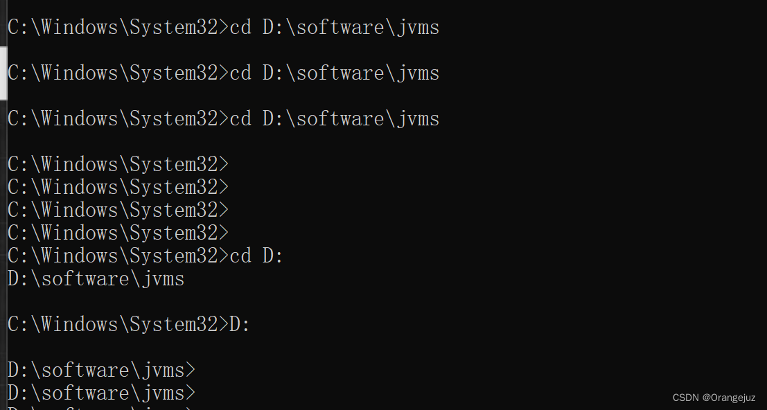 Windows下cmd中cd命令不起作用的原因和解决办法_cmd cd命令失效解决办法-CSDN博客