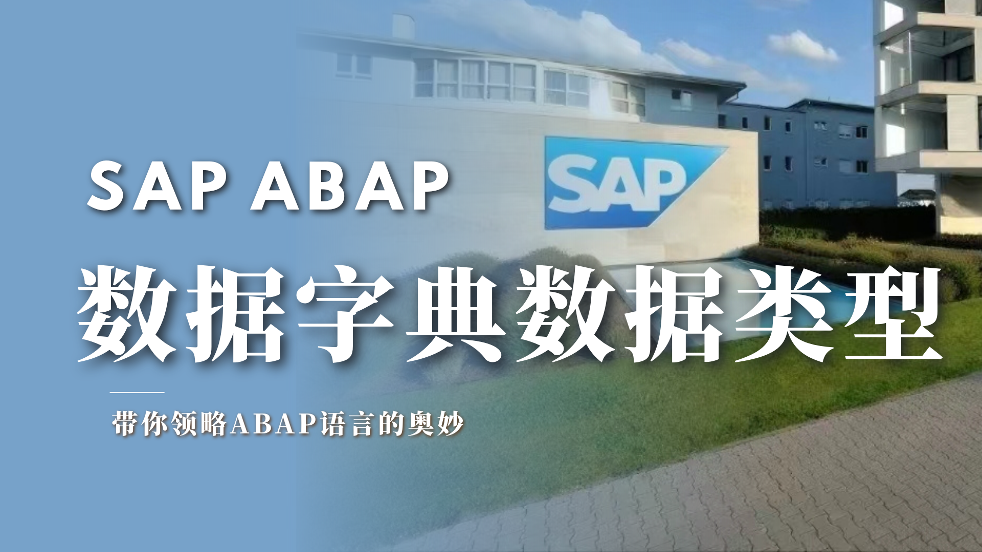 【abap】数据类型(三)「数据字典数据类型」abab 数据字典 数据类型 Csdn博客