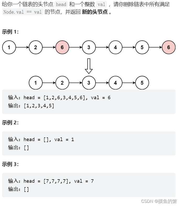 【leetcode203】移除链表元素-CSDN博客