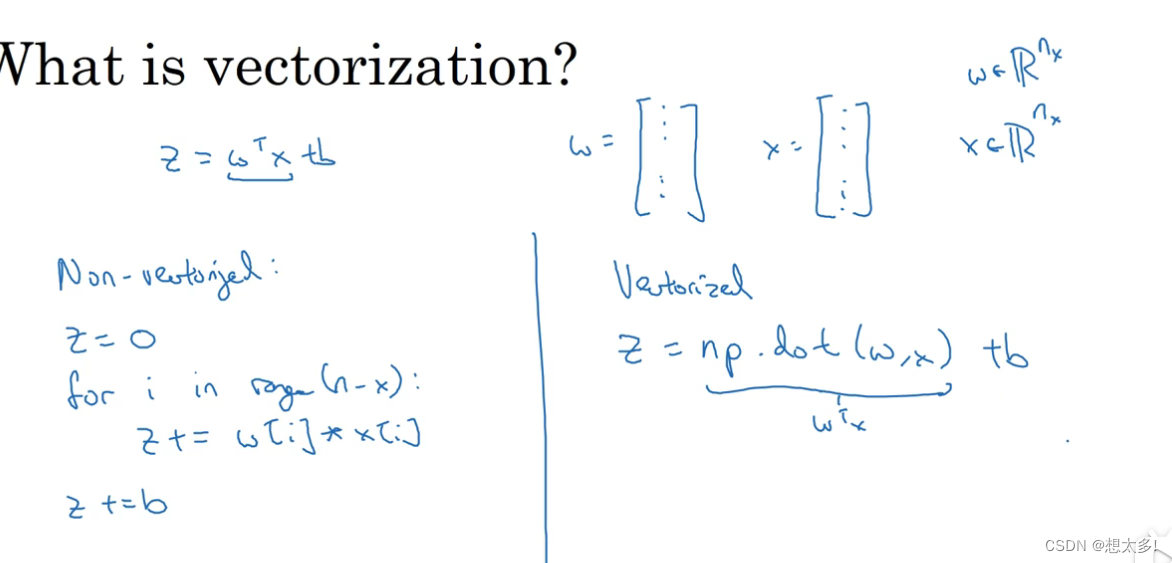 深度学习——day25 class1 week2 向量化_向量化之后转置-CSDN博客