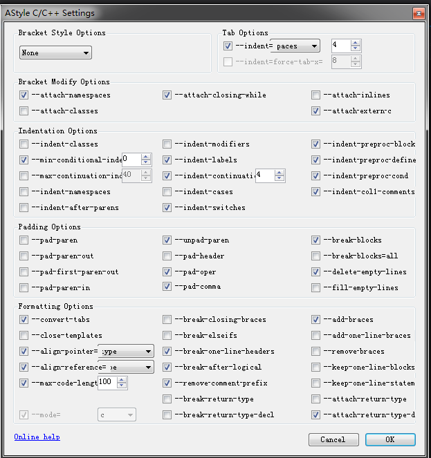 Astyle格式化C++代码_vscode astyle-CSDN博客