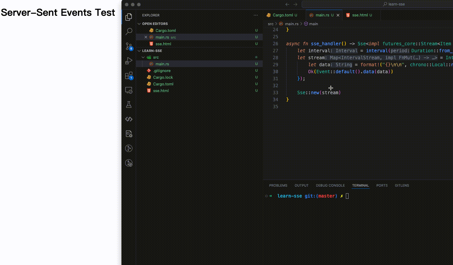 Rust 实战丨SSE（Server-Sent Events）_rust sse-CSDN博客