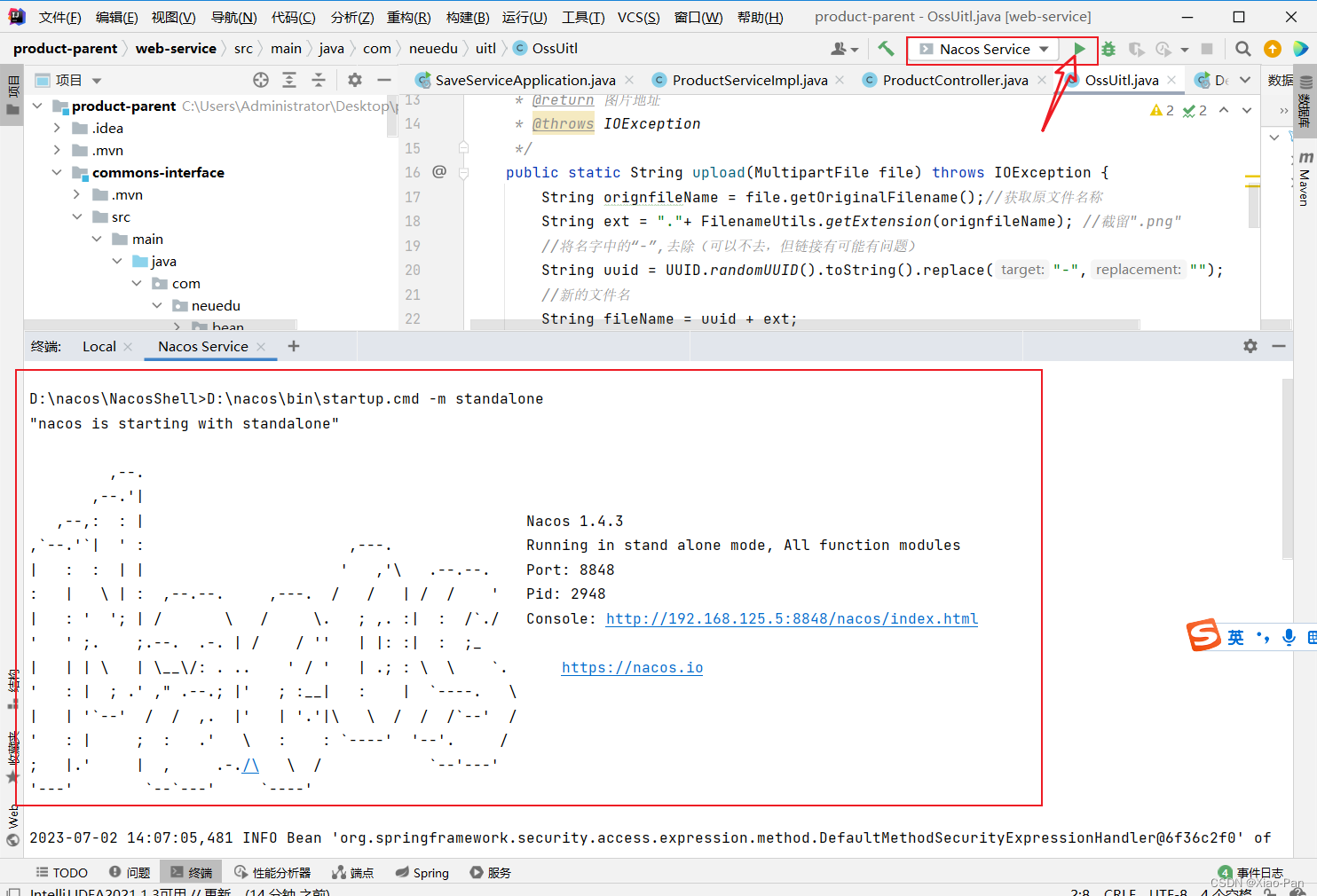 在idea中配置Nacos服务启动_idea启动nacos-CSDN博客