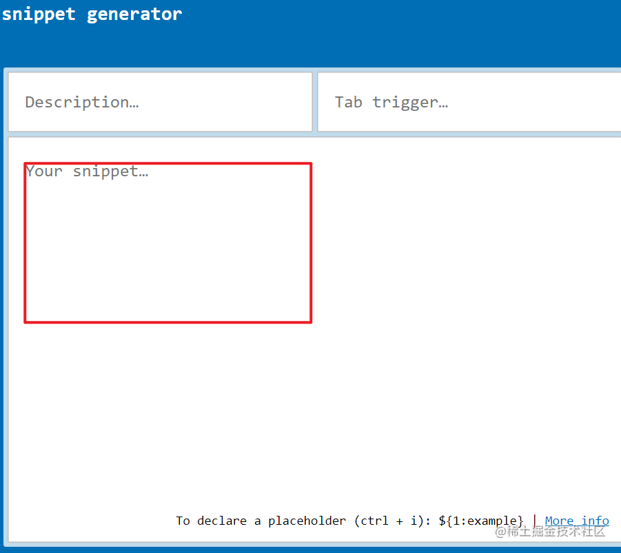 VsCode通过snippet generator快速生成自定义代码片段-CSDN博客