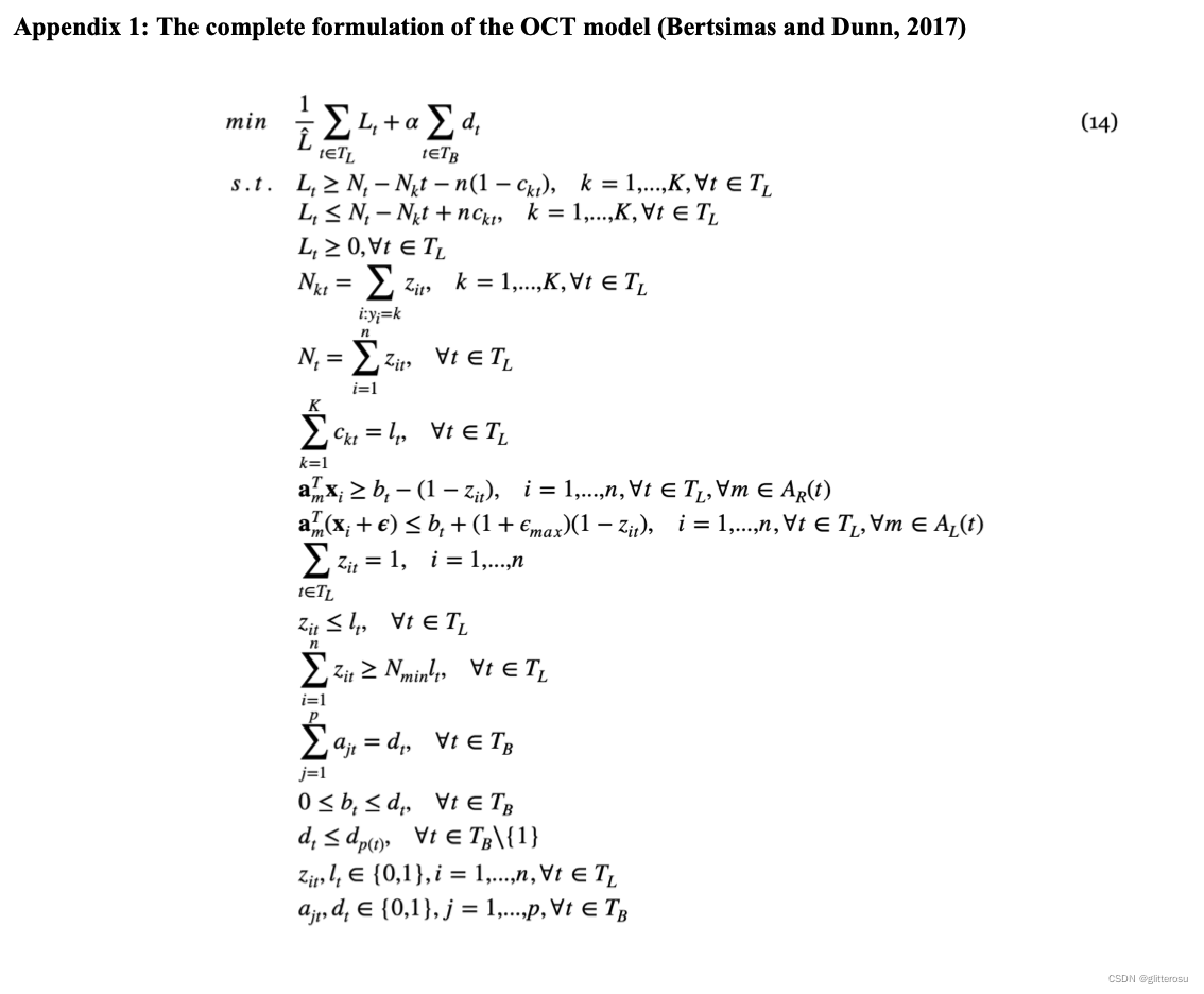 A Brief Tutorial on Optimal Classification Tree via MIO最优分类树_optimal classification trees-CSDN博客