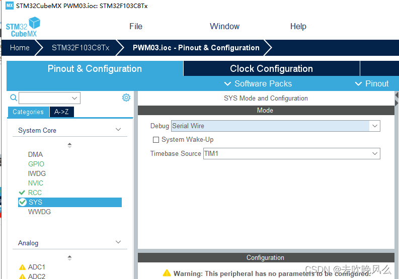 基于stm32cubemx配置pwm舵机并且实现pwm驱动（hal库）stm32cubemax的pwm的占空比怎么设置 Csdn博客