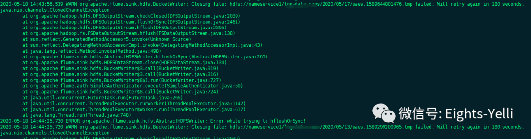 Flume - Error while trying to hflushOrSync异常处理-CSDN博客