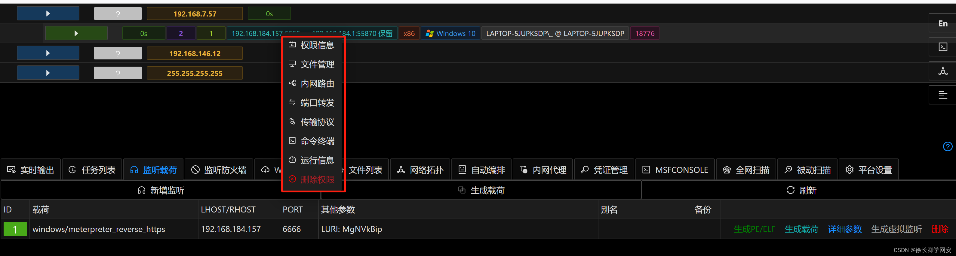 Viper炫彩蛇的使用(MSF图形化界面)_viper炫彩蛇使用教程-CSDN博客