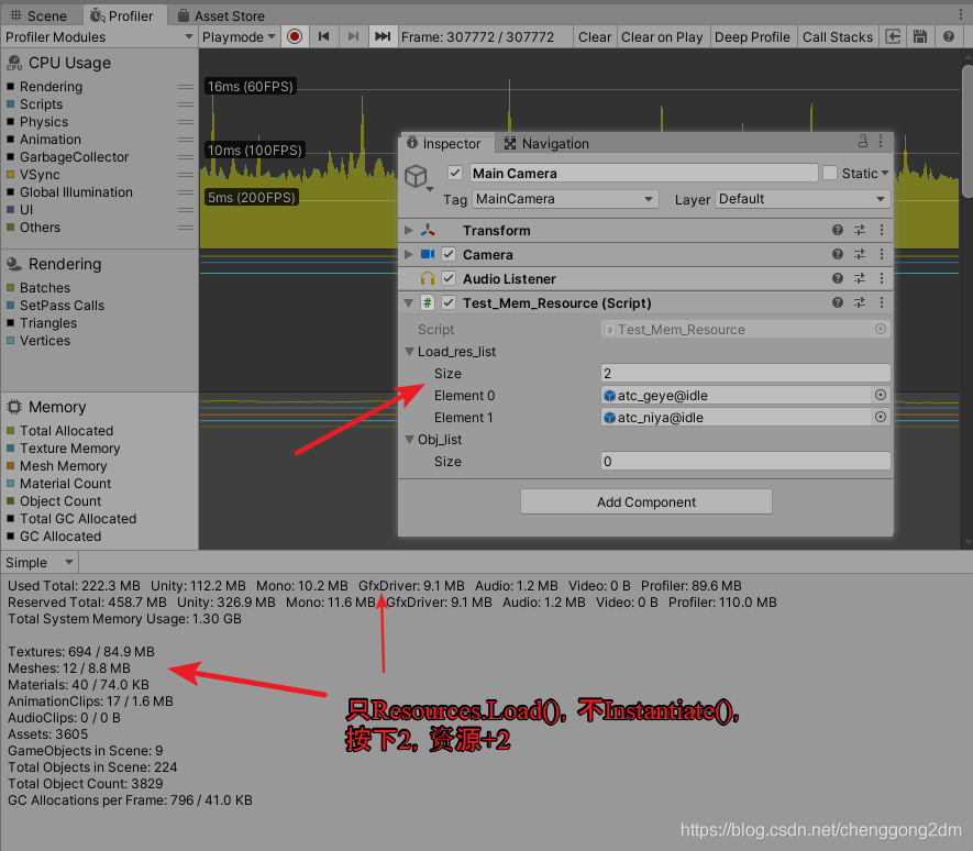 Unity动态加载与内存关系2：Resources.Load 篇_resources.load -CSDN博客
