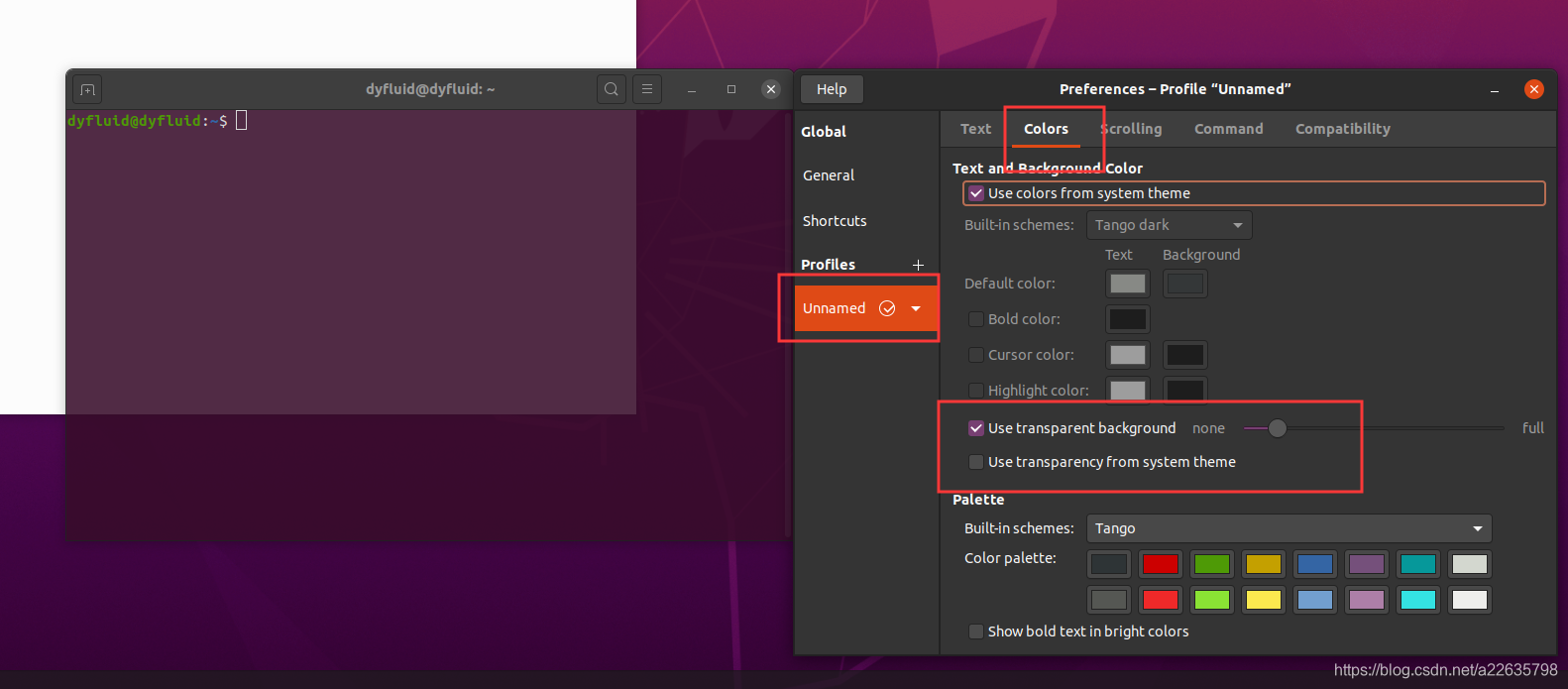 ubuntu20.04LTS系统的终端terminal透明化设置_terminator 取消掉透明 ubuntu-CSDN博客