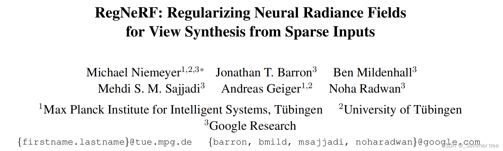 【论文解析】RegNeRF: Regularizing Neural Radiance Fields for View Synthesis from Sparse Inputs-CSDN博客